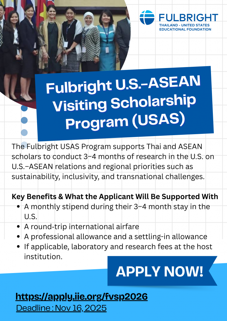 Fulbright U.S.-ASEAN Visiting Scholarship Program (USAS ...